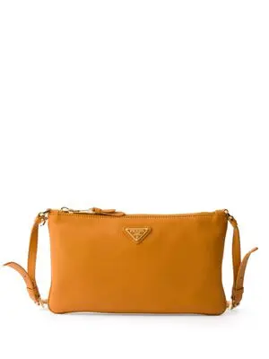 Prada Leather Shoulder Bag - Orange