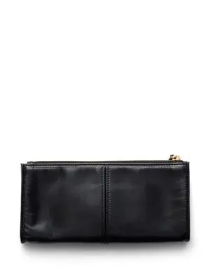 Prada Leather Pouch Bag - Black