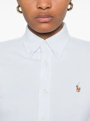 Polo Ralph Lauren Piqué-weave Shirt - Blue