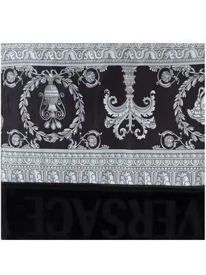 Versace Barocco Hand Towel - Black