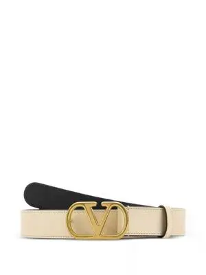 Valentino Garavani 30mm Vlogo Signature Belt - Neutrals
