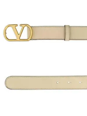 Valentino Garavani 30mm Vlogo Signature Belt - Neutrals