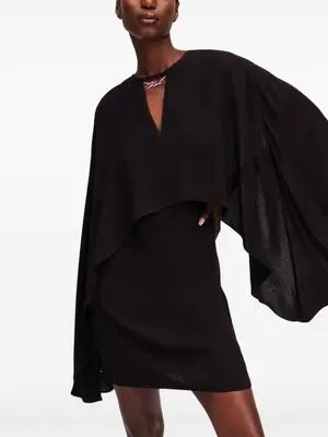 Karl Lagerfeld Mini Cape Dress