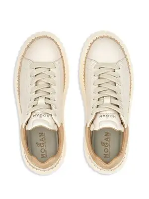 Hogan H-stripes Leather Sneakers