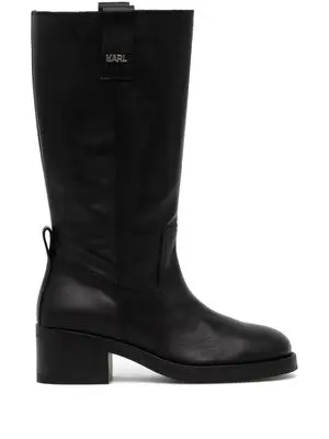 Karl Lagerfeld Block Heel Boots For Women