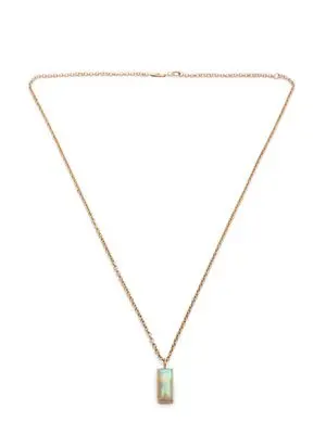 WWAKE 14kt Yellow Opal Borealis Pendant Necklace - Gold