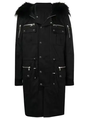 Balmain Faux-fur Trim Parka