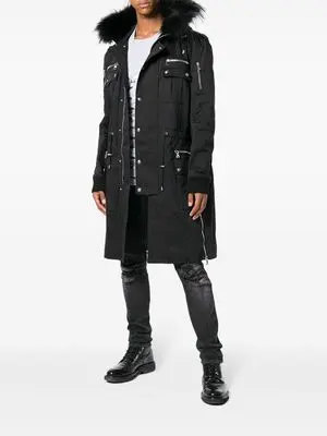 Balmain Faux-fur Trim Parka