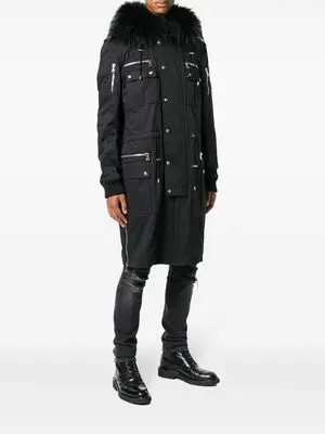 Balmain Faux-fur Trim Parka