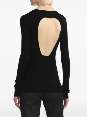 Rick Owens Virgin Wool Sweater - Black