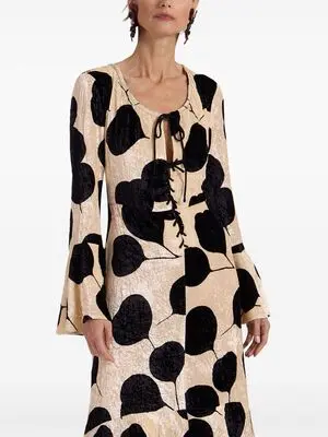 La DoubleJ Cocteau Midi Dress - Neutrals