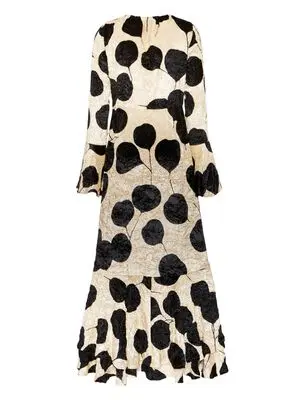 La DoubleJ Cocteau Midi Dress - Neutrals
