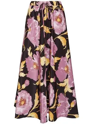 La DoubleJ Printed Midi Skirt