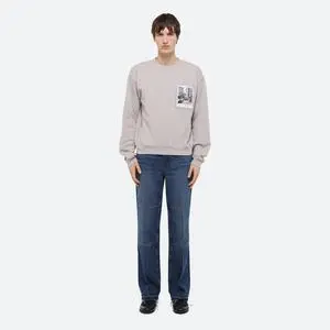 Helmut Lang Dumbo Postcard Crewneck - Grey