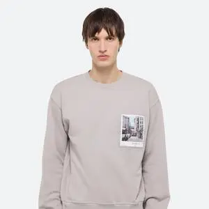 Helmut Lang Dumbo Postcard Crewneck - Grey