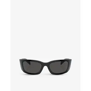 Prada Pr A14s Butterfly-frame Acetate Sunglasses - Black