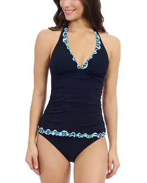 GOTTEX Bachata Halter Tankini Top - Black