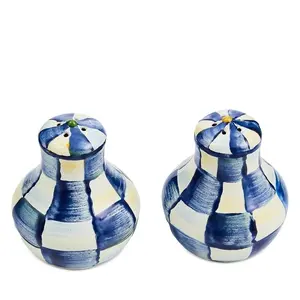 MACKENZIE-CHILDS Royal Check Salt And Pepper Shaker Set - No Color