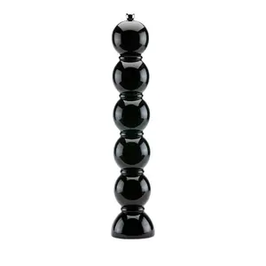 ADDISON ROSS Eau De Nil Grande Bobbin Lacquered Salt Or Pepper Mill Black