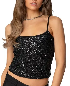 Edikted Sequined Camis Tanks For Women