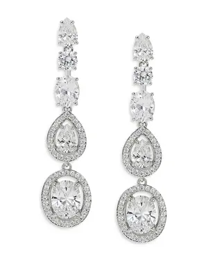 Nadri Rhodium Earrings