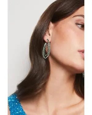 Nadri Starlet Stone Drop Earrings - Green