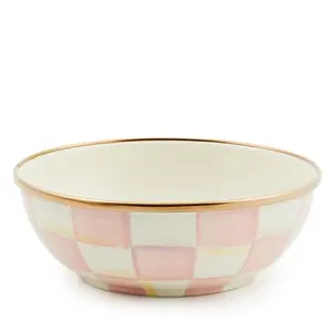 MACKENZIE-CHILDS Rosy Check Everyday Bowl - No Color