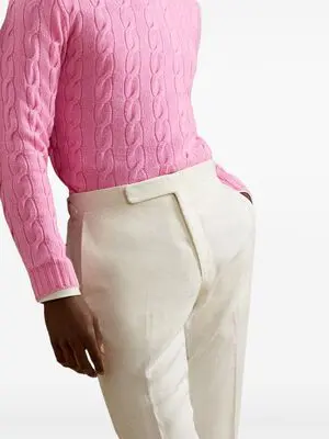 Ralph Lauren Cable-knit Cashmere Sweater - Pink
