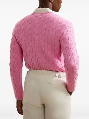 Ralph Lauren Cable-knit Cashmere Sweater - Pink