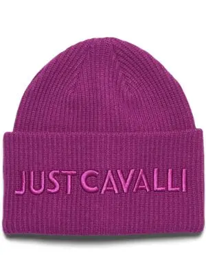 Just Cavalli Embroidered Beanie - Pink