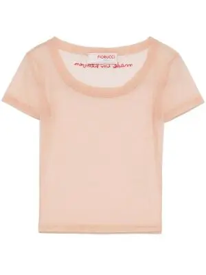 Fiorucci Tulle Crop Top
