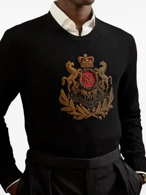 Ralph Lauren Purple Label Embroidered Pullover