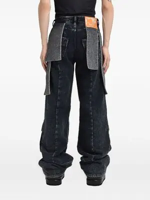 PDF Bouclé Wide-leg Jeans