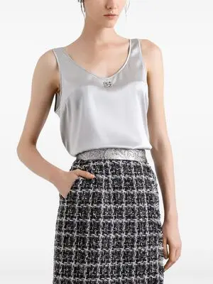 Dolce & Gabbana Logo-plaque Top - Grey