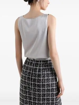 Dolce & Gabbana Logo-plaque Top - Grey