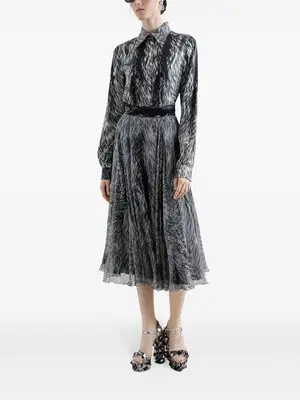 Dolce & Gabbana Graphic-print Midi Skirt