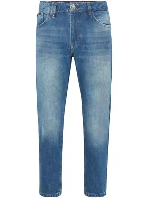 Philipp Plein Detroit Tapered-leg Jeans - Blue