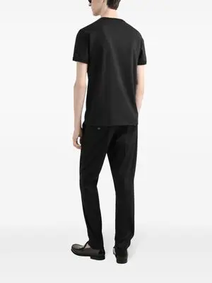 Dolce & Gabbana Embroidered Logo T-shirt - Black