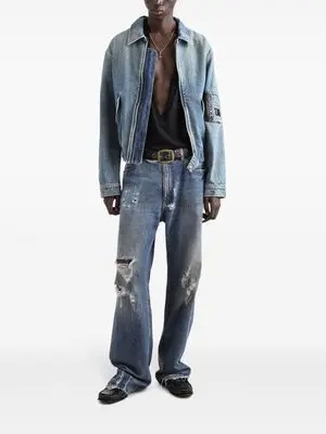 Dolce & Gabbana Logo-appliqué Denim Jacket