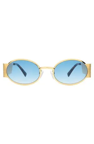 LYNDON EYEWEAR Belle Meade Sunglasses - Gold Havana/blue