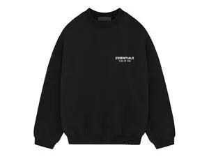 Fear Of God Fleece Crewneck Sweatshirt - Black
