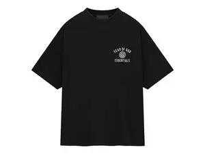 Fear Of God Jersey Crewneck Sweatshirt Tee - Black