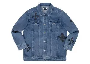 FTP Cross Logo Denim Trucker Jacket