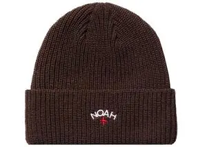 NOAH Core Logo Beanie - Mahogany