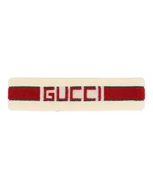 Gucci Elastic Headband - Ivory/dark Green