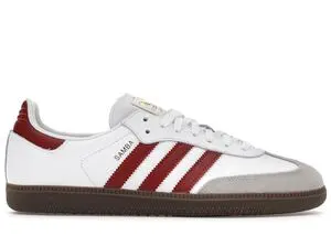 Adidas Samba Og Sneakers - Cloud White/preloved Ruby/clear Granite
