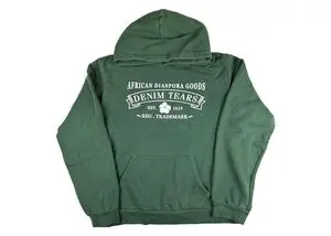 DENIM TEARS Adg Hooded Sweatshirt - Green