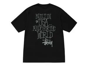 StÜssy Built In Usa Pigment Dyed Tee Shirt - Black
