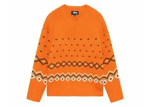 StÜssy Roll Neck Fairisle Sweater