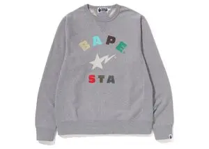 A BATHING APE Sta Crewneck Sweatshirt - Grey